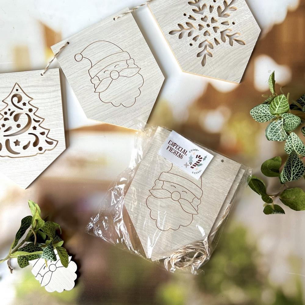 Sublink - N - PACK BANDERINES X3 NAVIDAD
