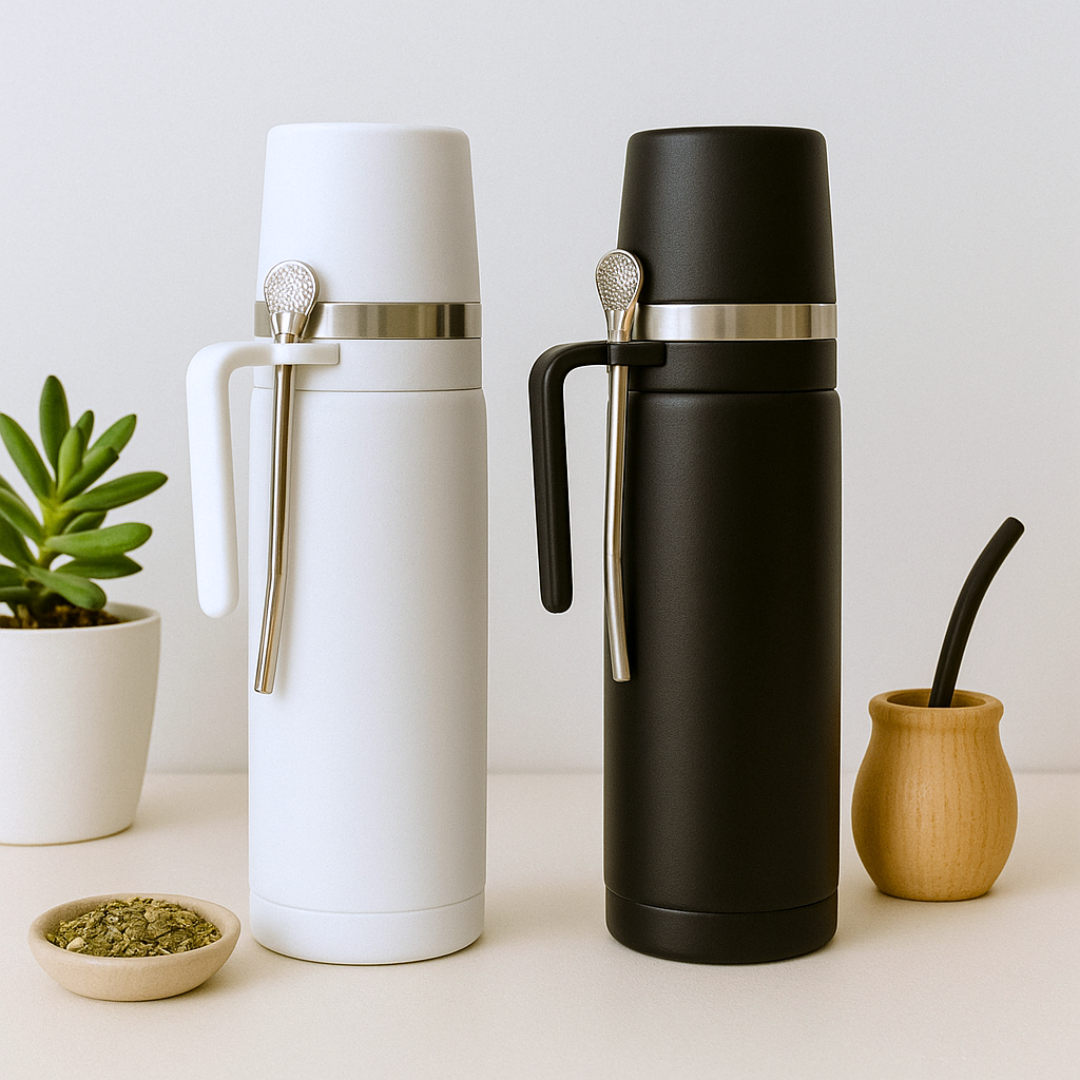 Sublink - 1H- TERMO CON MANIJA Y BOMBILLA ACERO