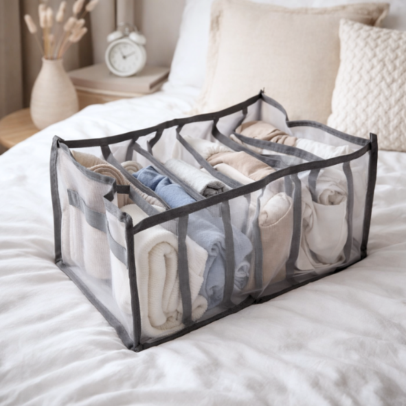 Sublink - 6J- ORGANIZADOR DE TELA PARA ROPA TRANSPARENTE