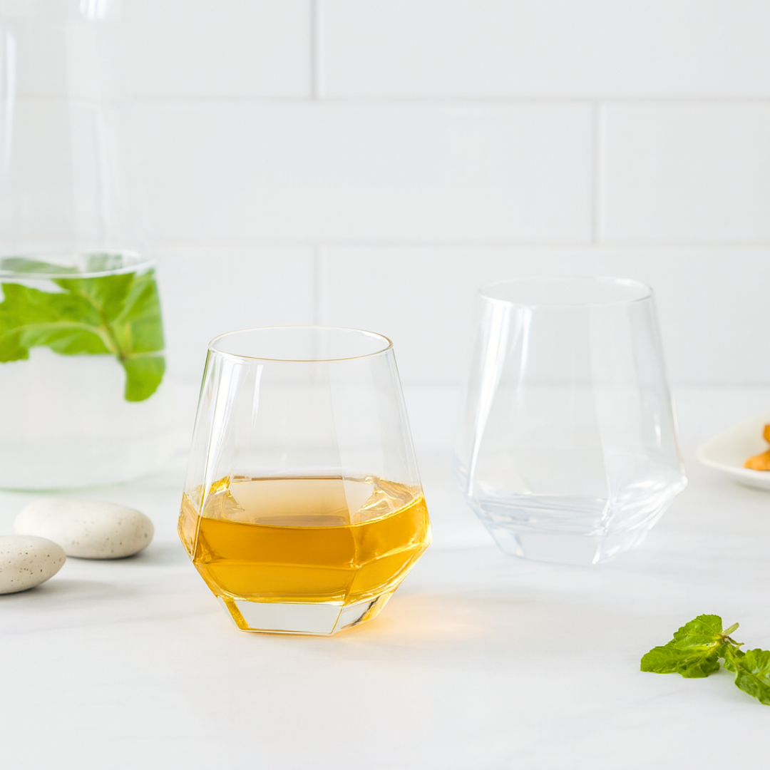 Sublink - 6M- VASO HEXAGONAL TRANSPARENTE X6 UNIDADES