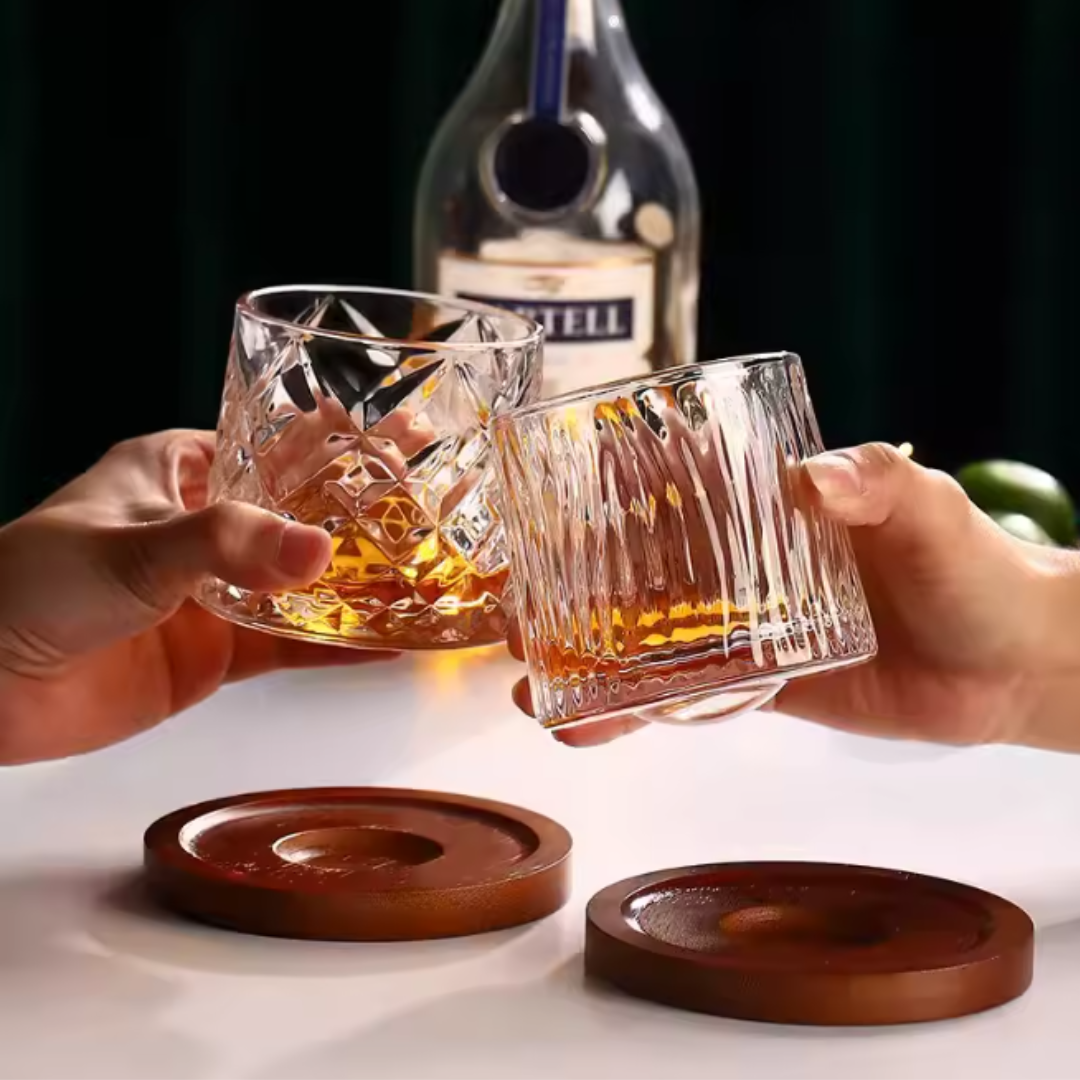 Sublink - 4LS- VASO DE WISKY GIRATORIO CON APOYA VASO