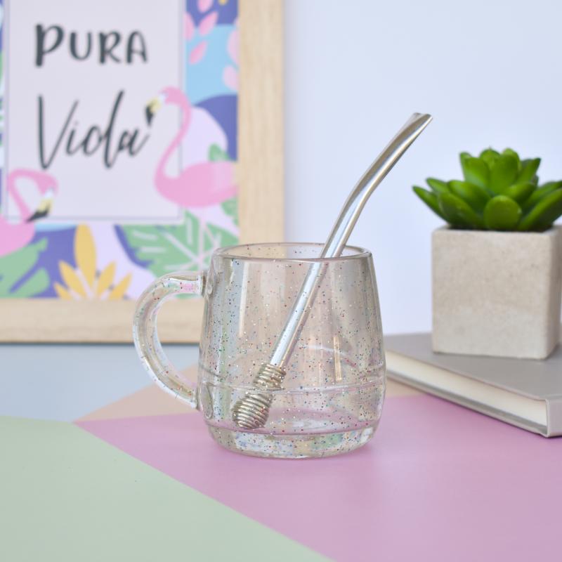 Sublink - MATE ASA GLITTER CON BOMBILLA